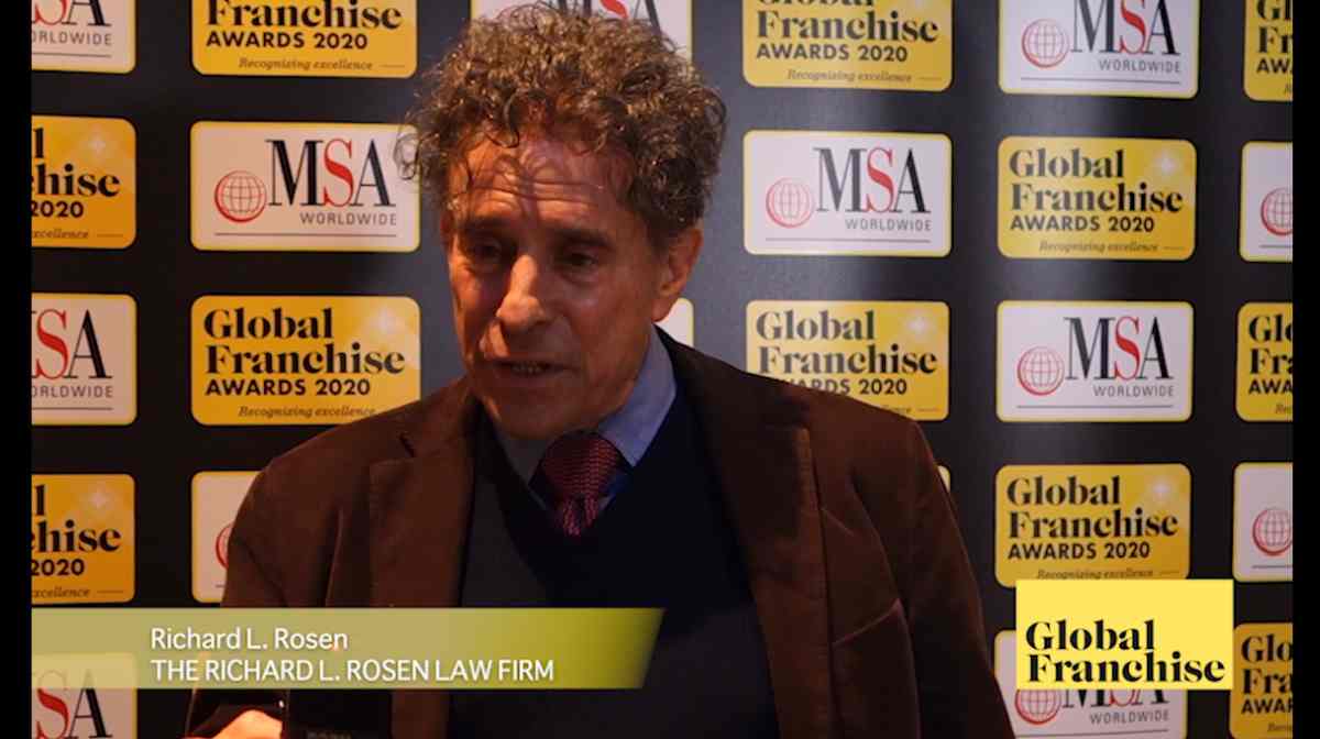 Richard L. Rosen on his firm being named the Best Franchise Lawyer at ...